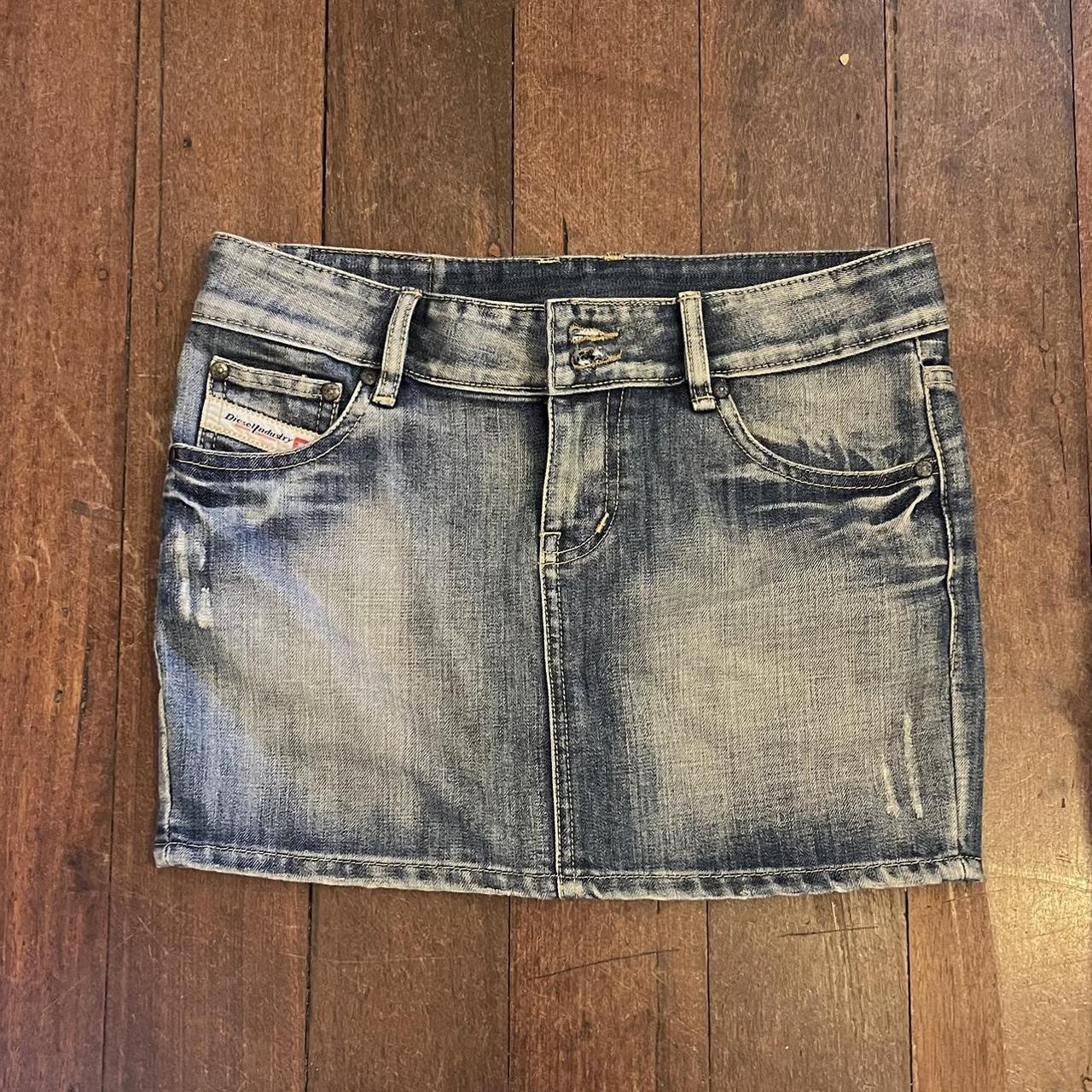 Vintage diesel mini skirt Incredible detail Fits low... - Depop