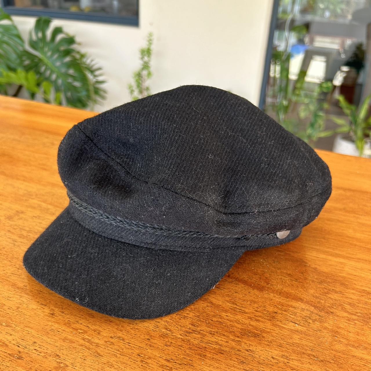 Rusty Black fiddler cap Size M/L #rusty... - Depop