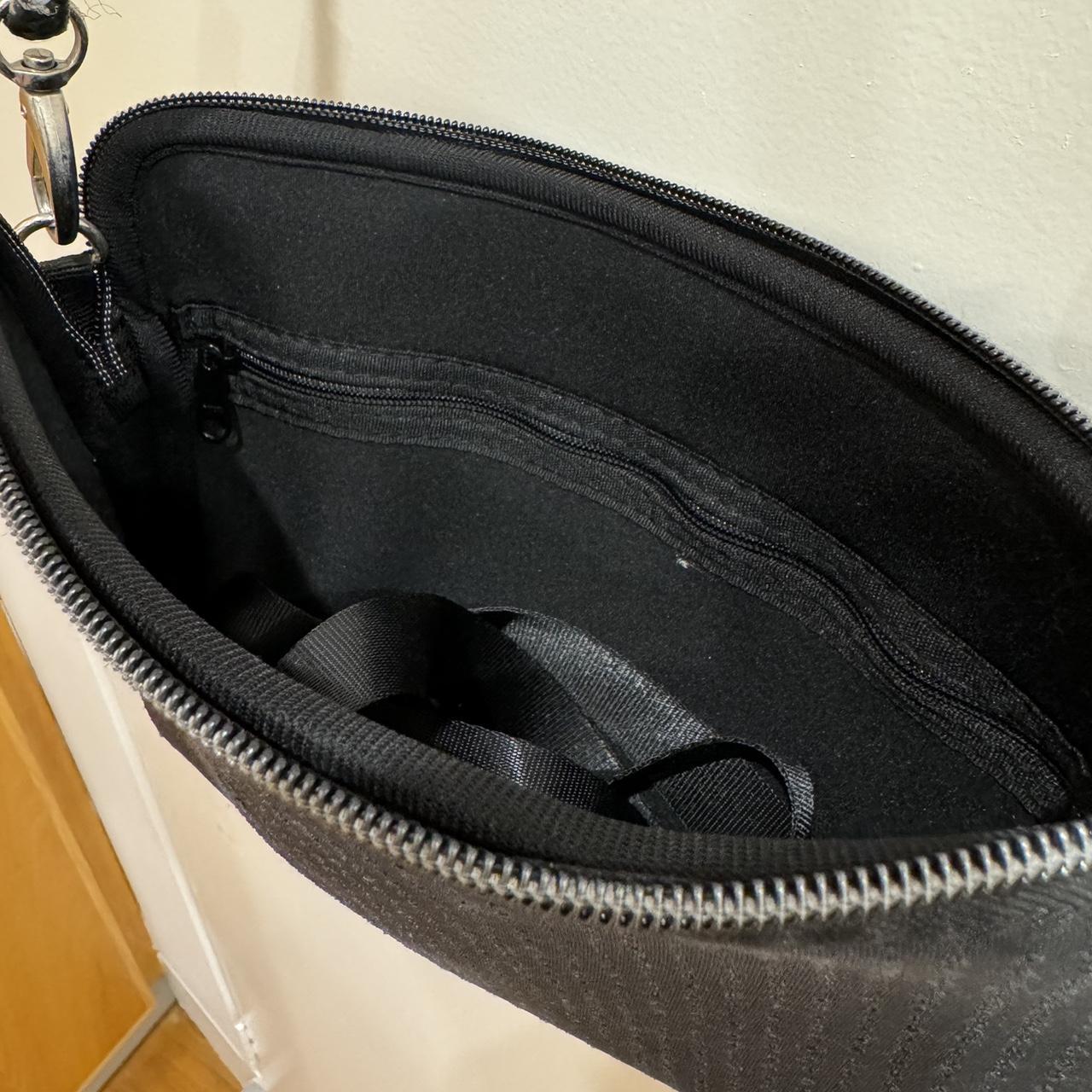 prene grey/navy cross body bag two different straps... - Depop