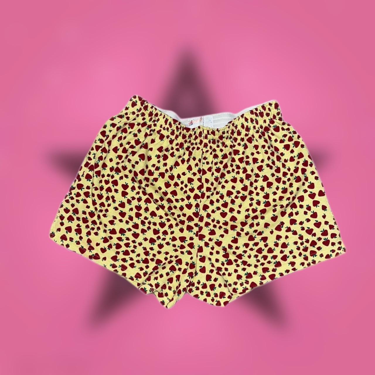 Adorable strawberry Pj short shorts - in good... - Depop