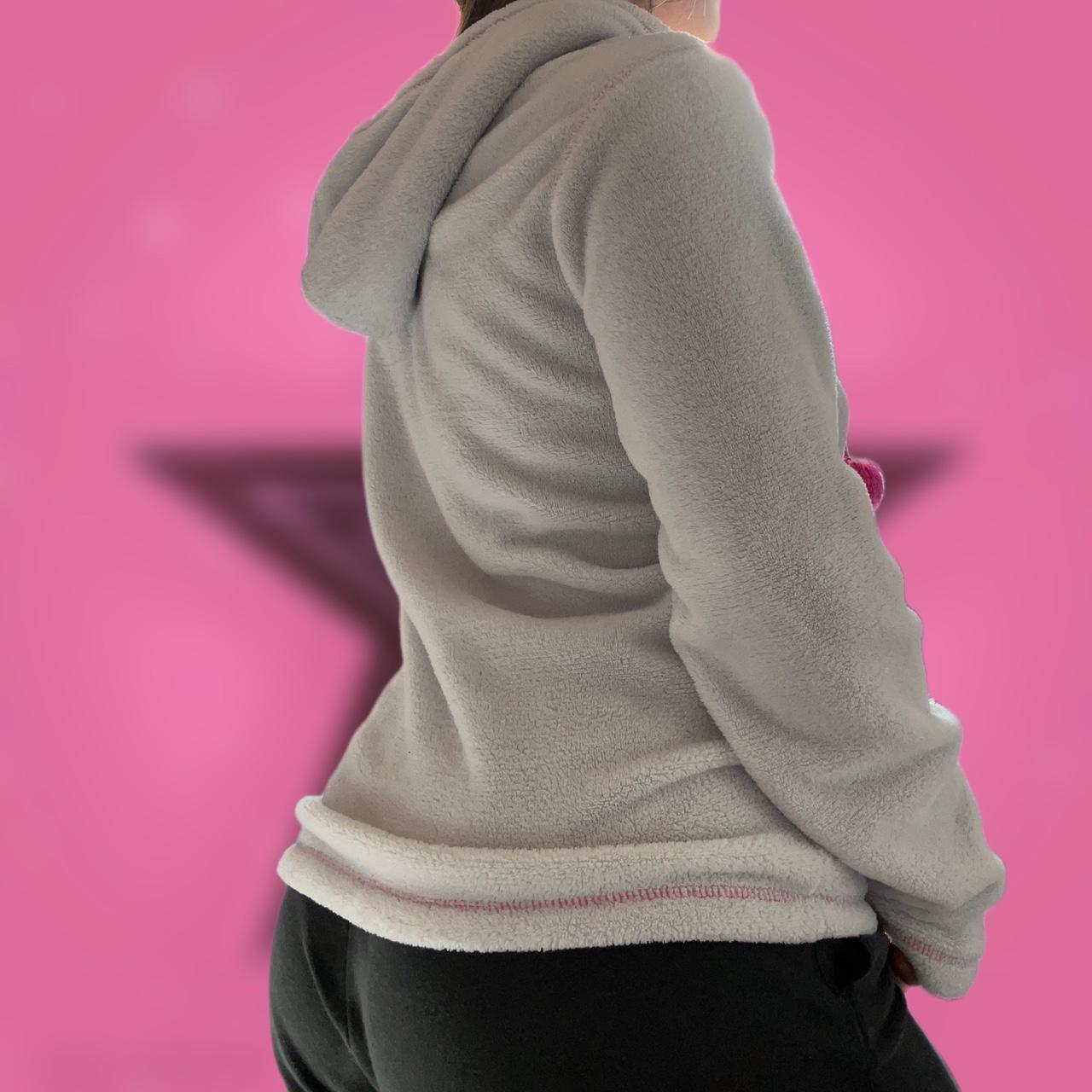 Hello Kitty fleece white & pink hoodie ⭐️refer to... - Depop