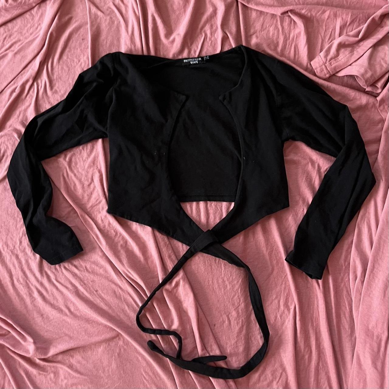 Black tie going out top from Pretty Little Thing,... - Depop
