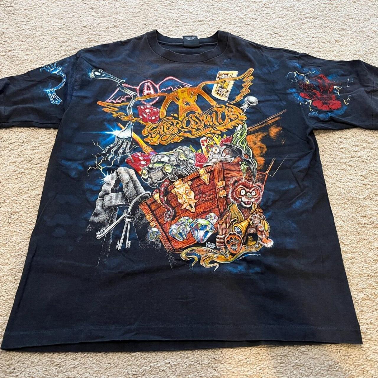 Vintage Aerosmith shirt xl Giant Tag 1993 Toys In... - Depop