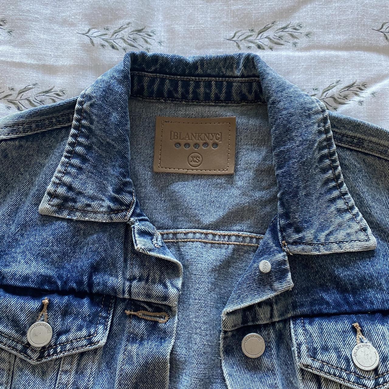 Blank NYC Women's Blue Jacket | Depop