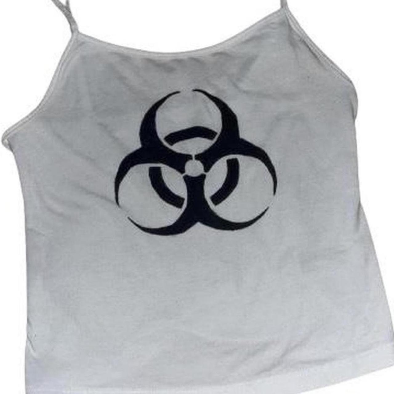 biohazard handmade tank or baby tees can do vinyl... - Depop