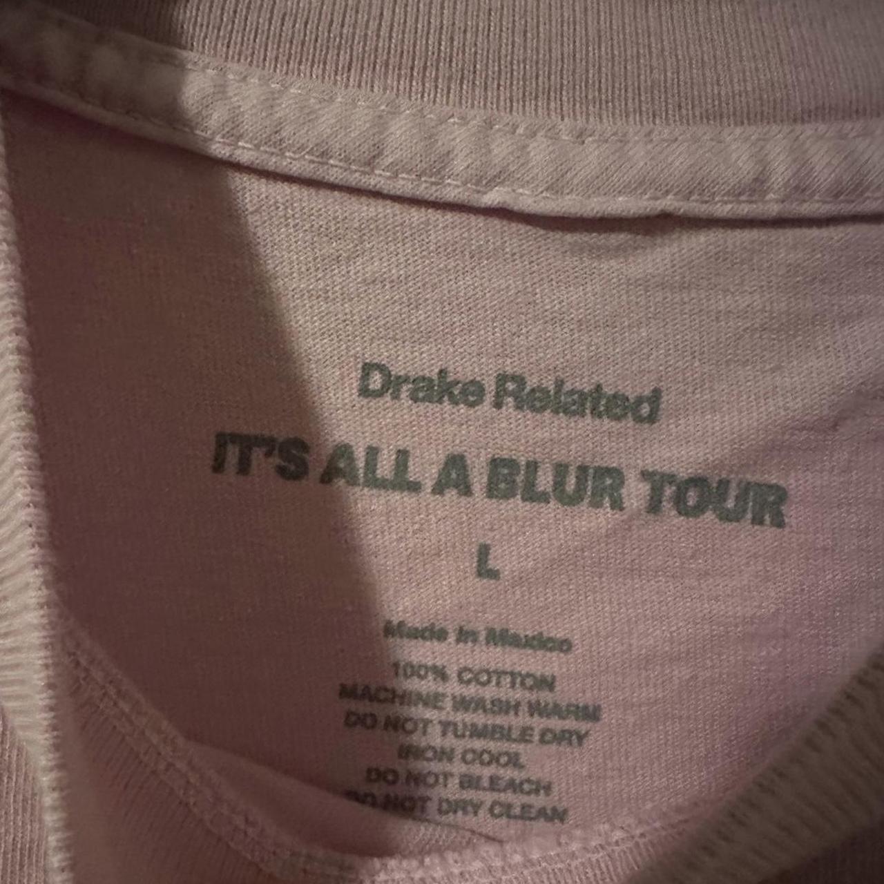 Drake Pink It all a blur tour shirt merch Drake... - Depop