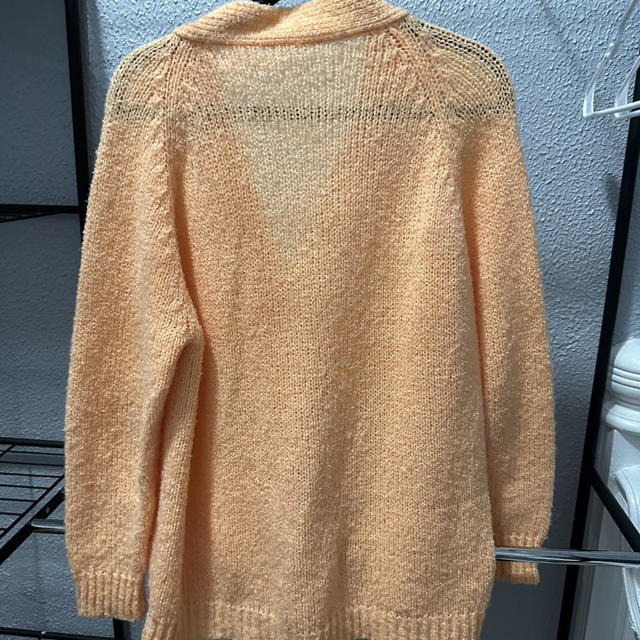Peach colored cardigan men’s - Depop