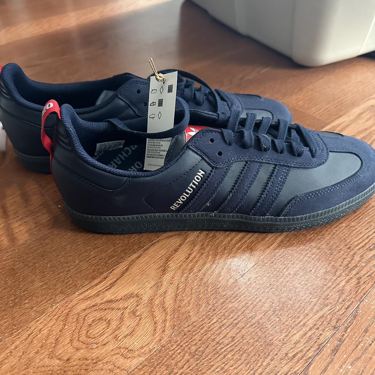 Adidas Samba Revolution navy trainers new - Depop