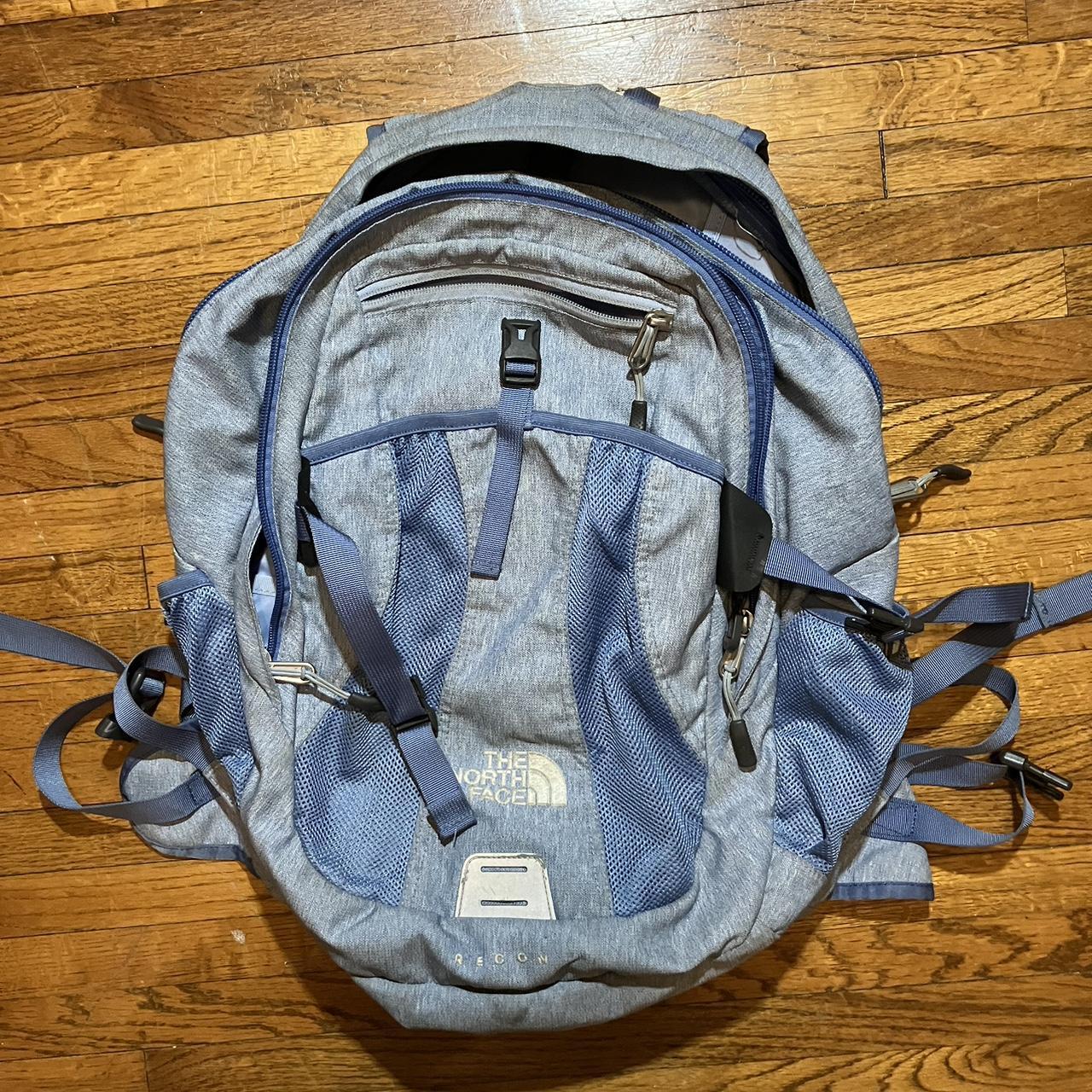 North face backpack! All zippers work + no rips,... - Depop