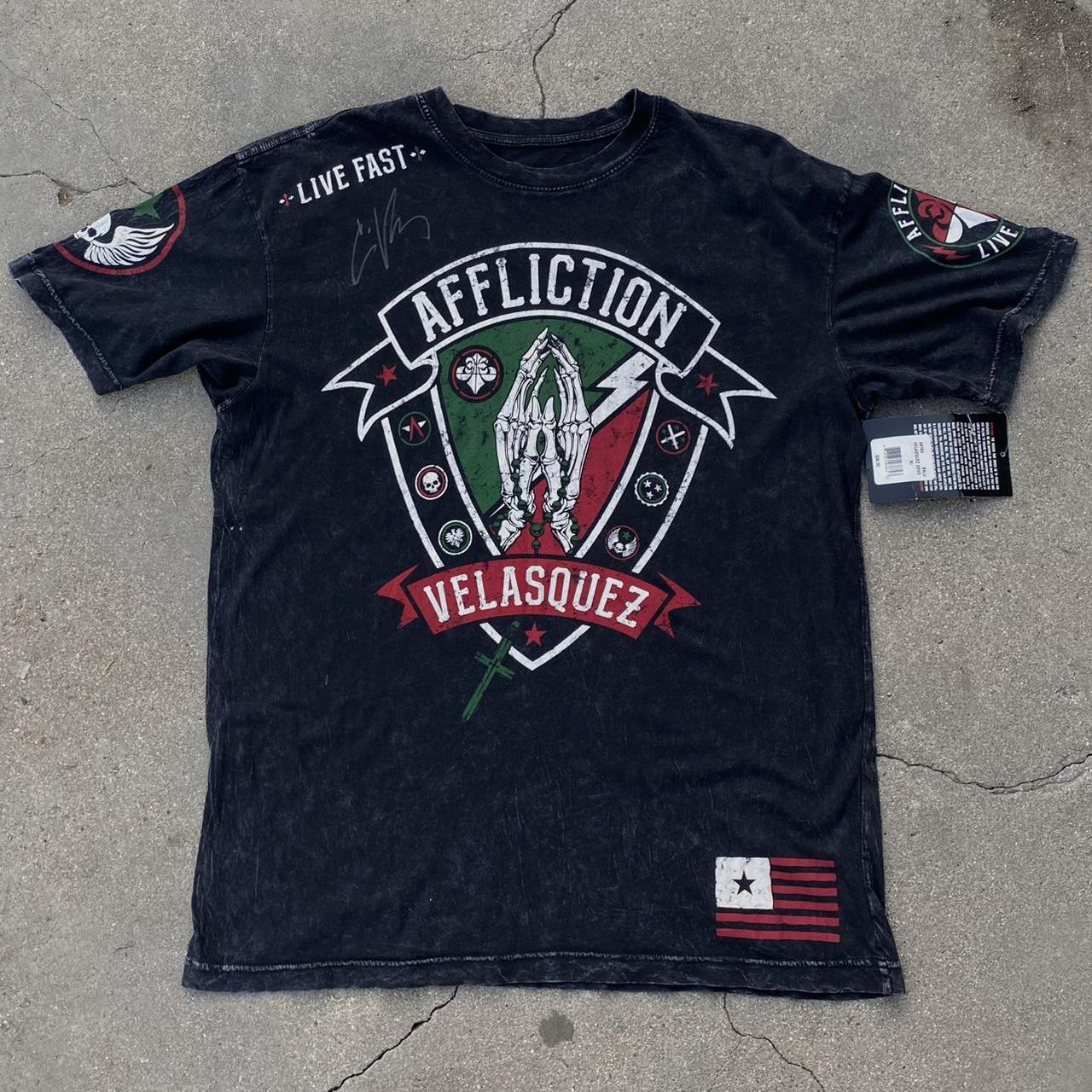 Affliction Men's multi T-shirt | Depop