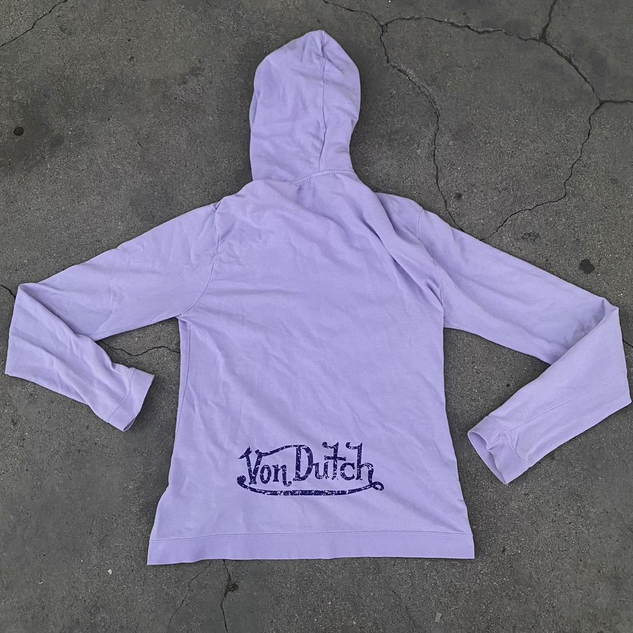 Early 2000s Von Dutch sweater Has von dutch front... - Depop