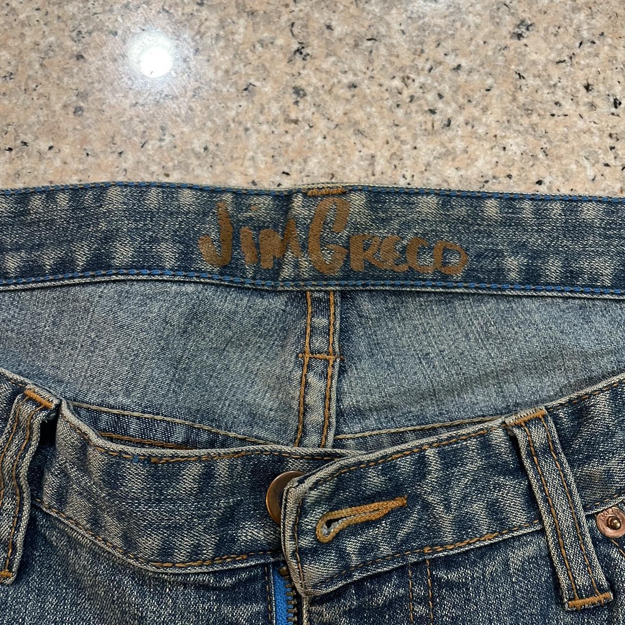 Krew Jim Greco Jeans one small stain on the back... - Depop