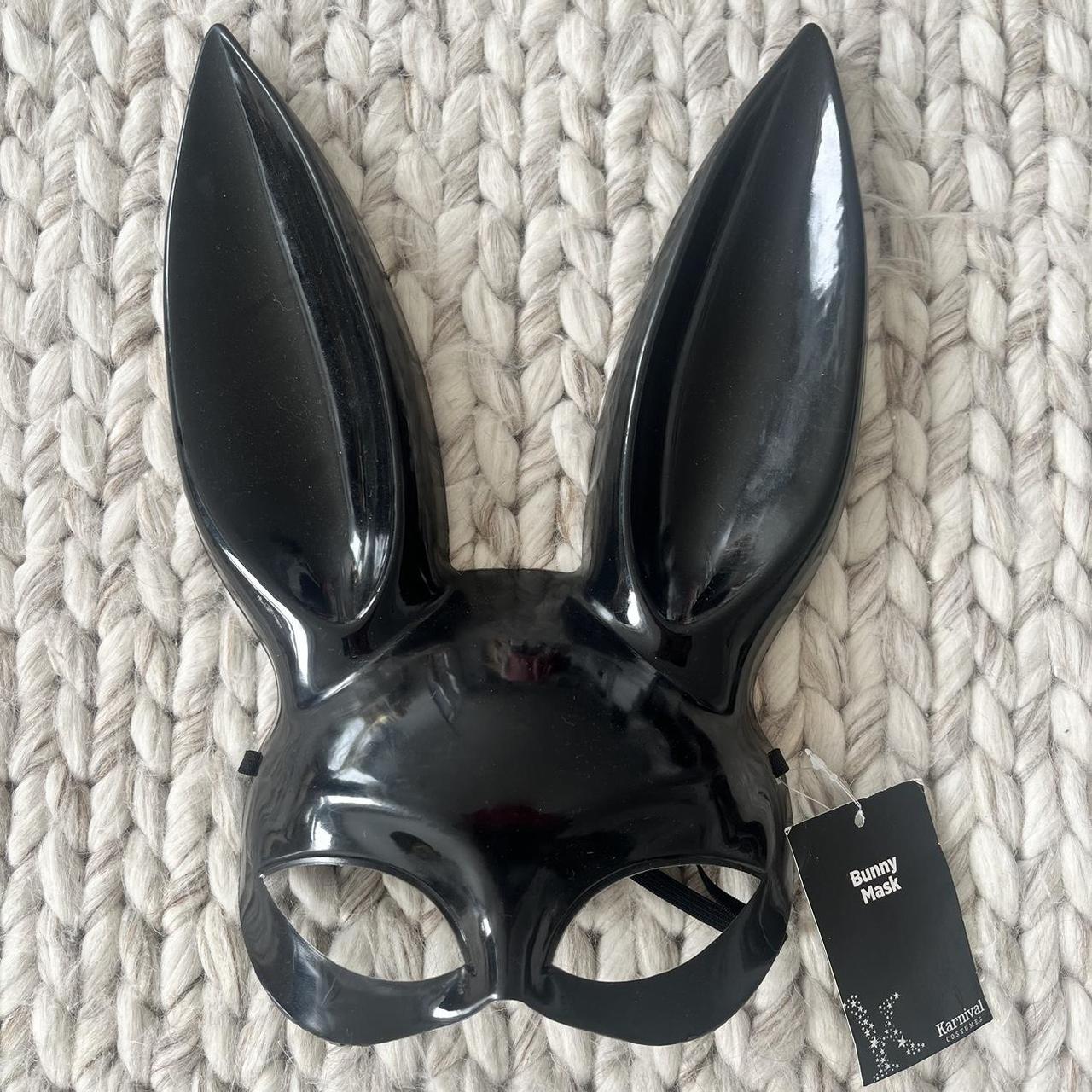 Fun fancy dress black bunny mask New with... - Depop