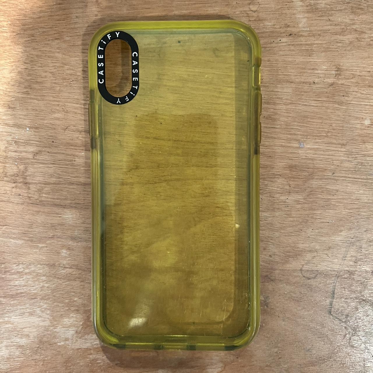 Casetify iPhone XR yellow clear case. Ultra impact.... - Depop