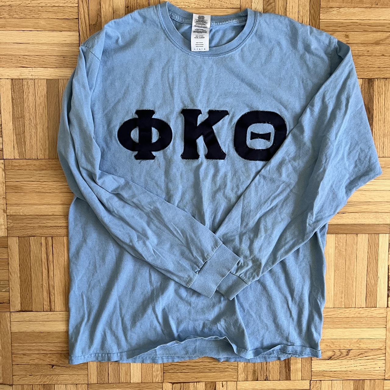fraternity letters long sleeve. super comfy worn... - Depop