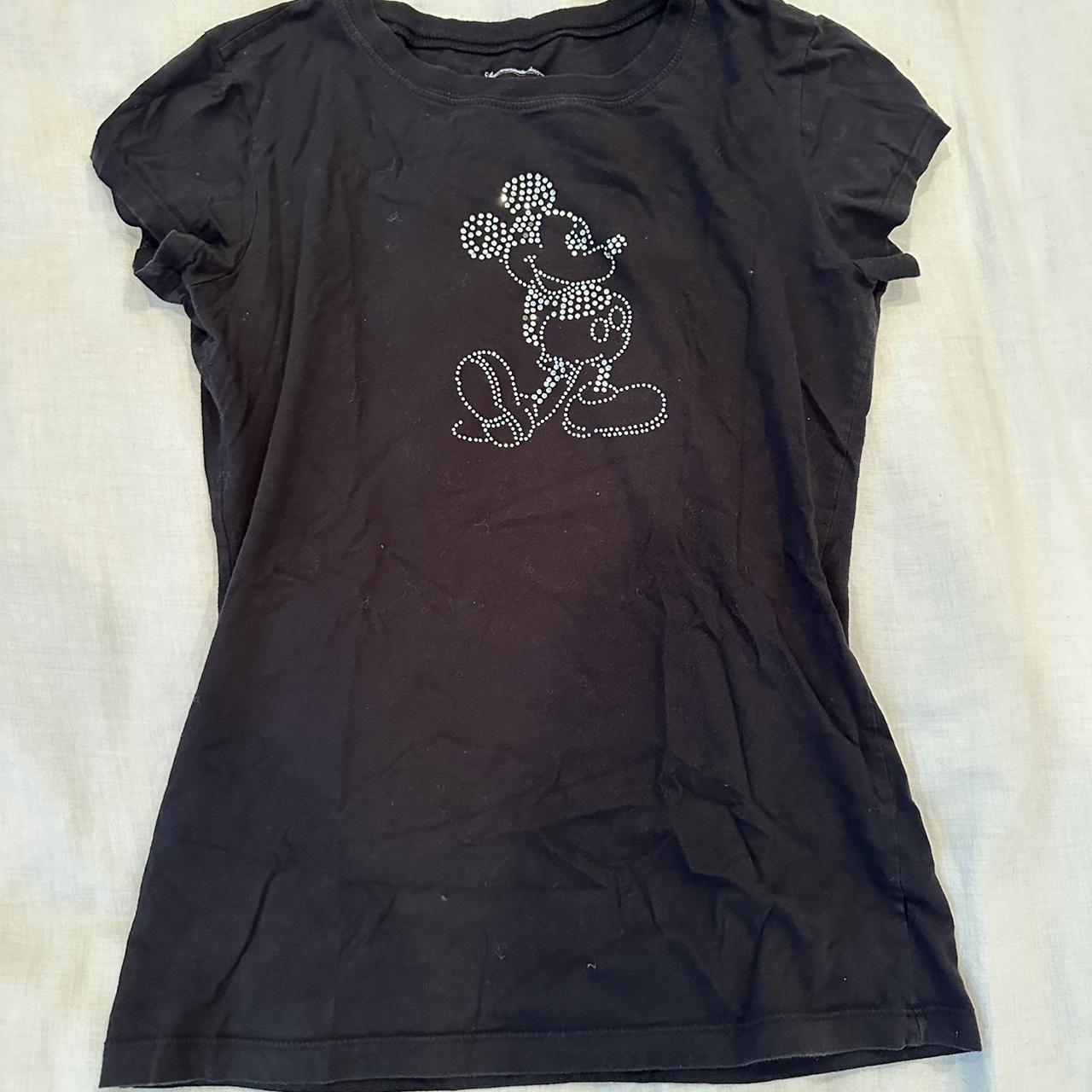 cutest bedazzled minnie mouse baby tee!! size says... | Depop