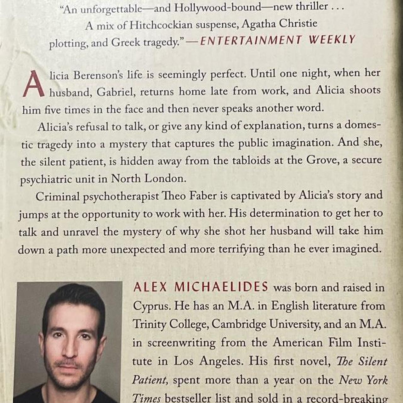 the silent patient by alex michaelides - 323... - Depop