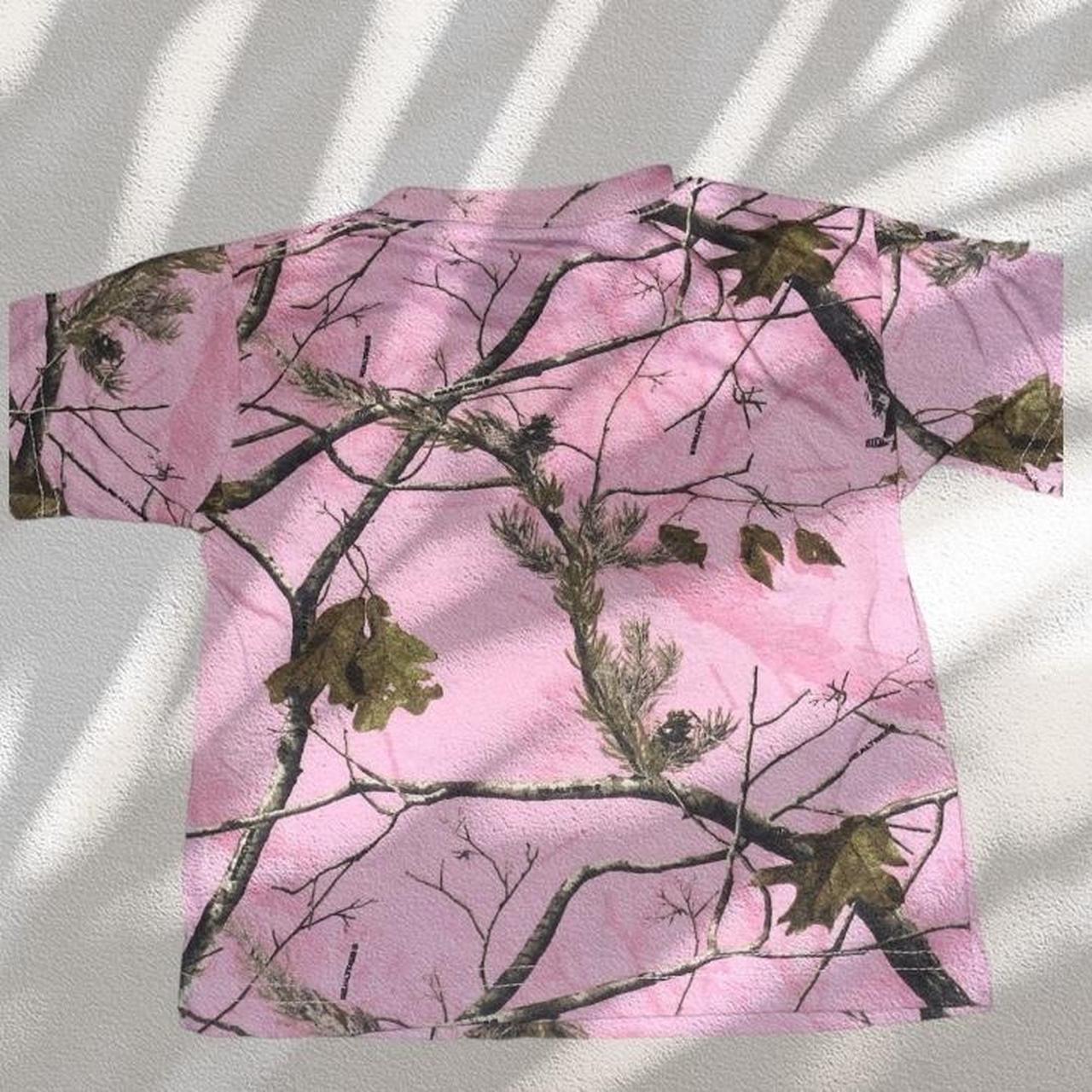 Vintage Pink Camo Real Tree Written Ranger Girl... - Depop
