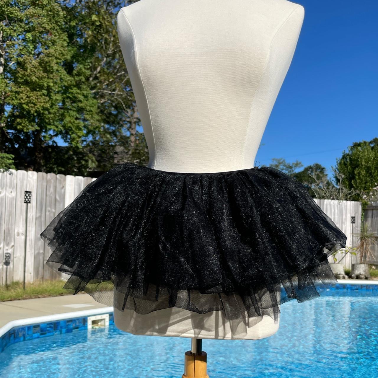 Black mini crinoline tutu. Great condition. Adult... - Depop
