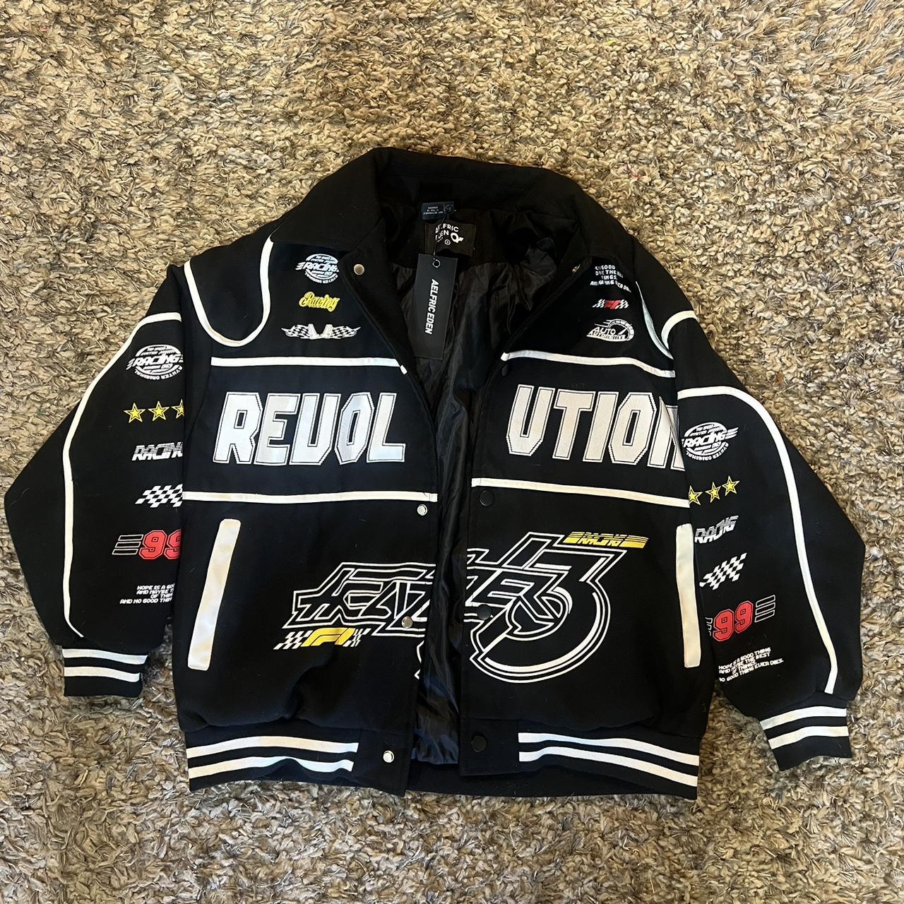 aelfric eden racer jacket great condition heavy... - Depop