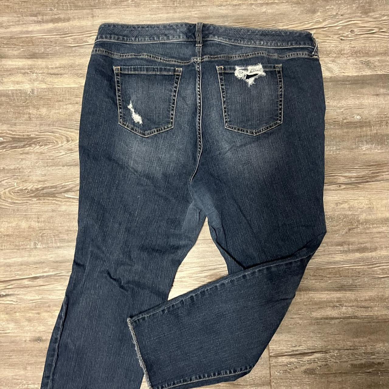 Cropped Boyfriend distressed jeans. Torrid size 20 - Depop