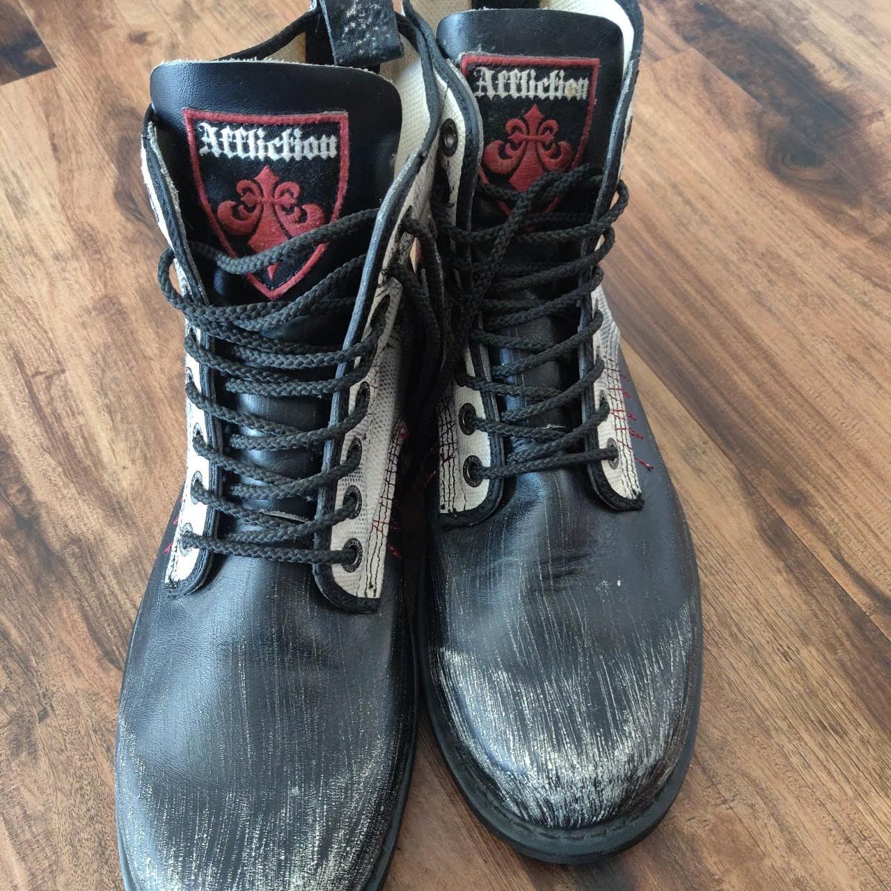 Affliction Dragon Combat Boots - Depop