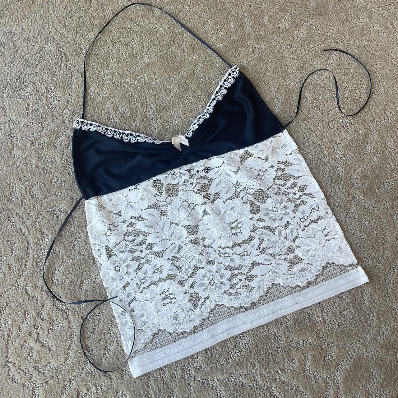 handmade lace top 🖤🕊️ this embroidery is the most... - Depop
