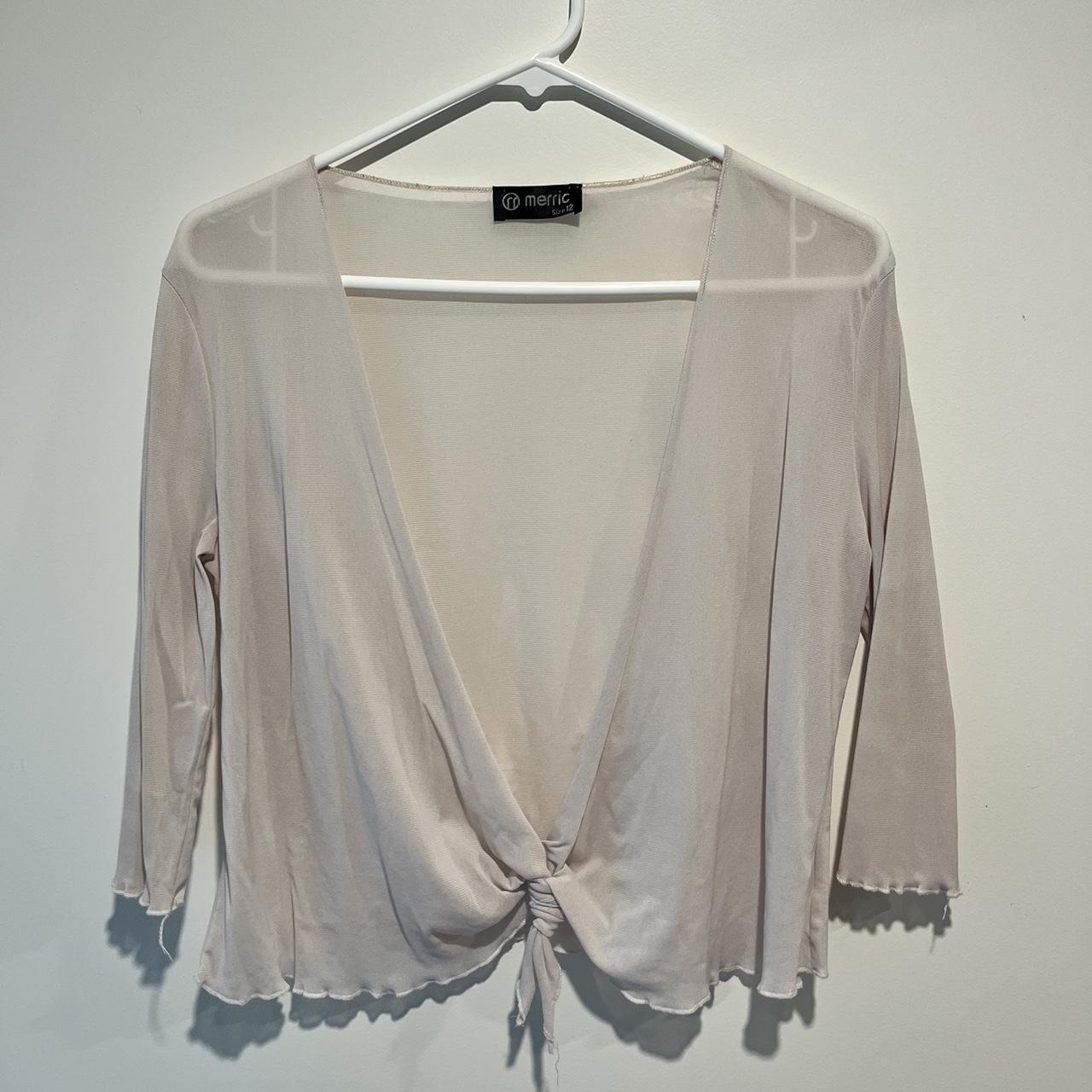 Cute pinky mesh throw over top! #y2k #meshtop... - Depop