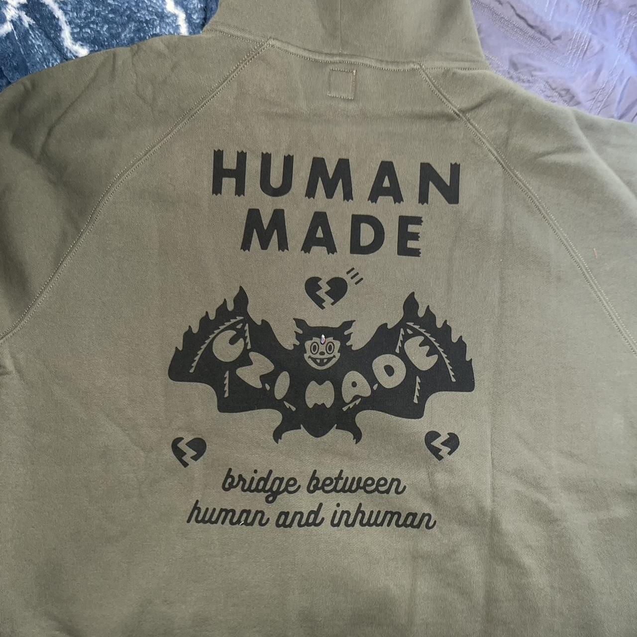 Human Made x Lil Uzi Vert Zip Up in Olive Green.... - Depop Human Made x Lil Uzi Vert Zip Up in Olive Green.... - Depop