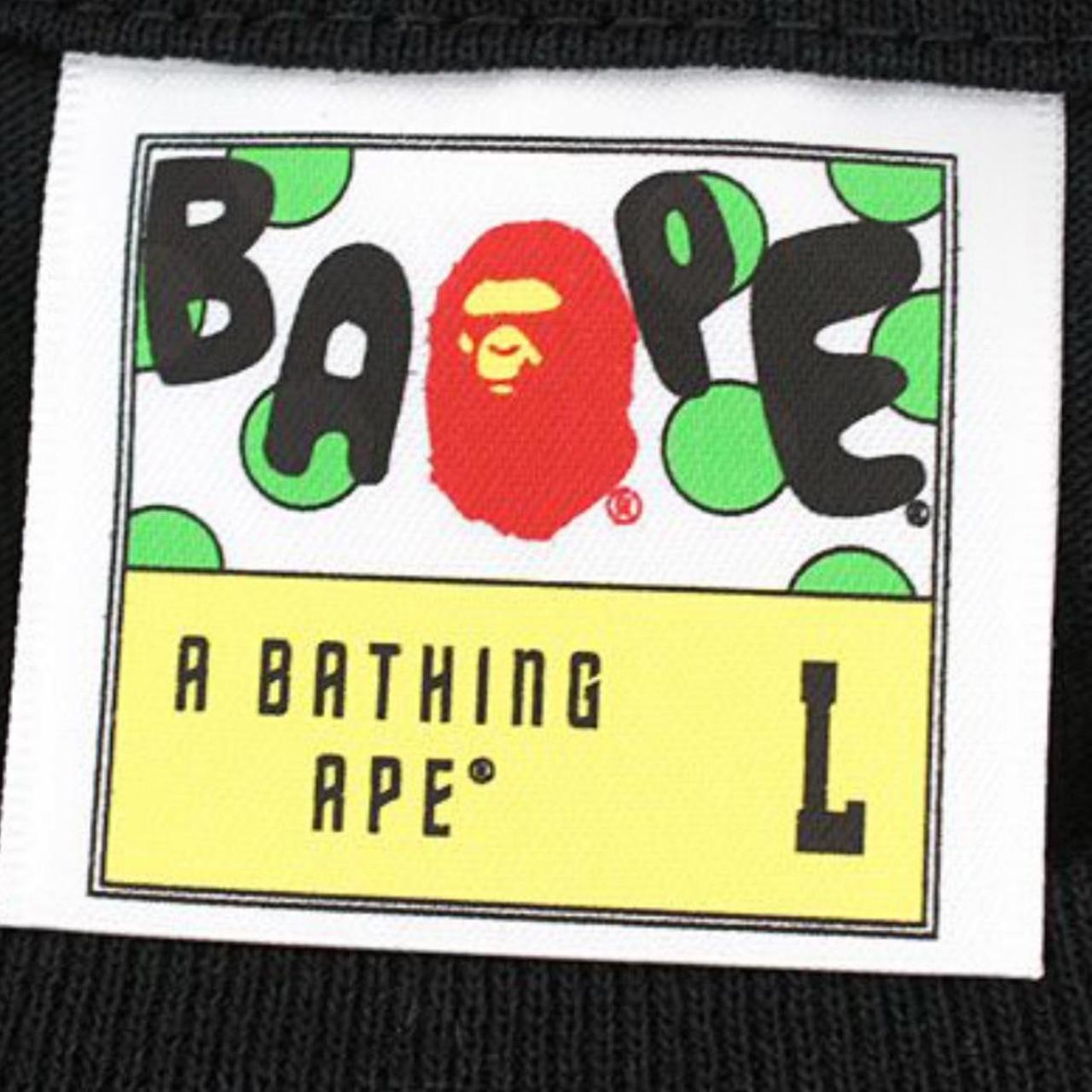 A Bathing Ape Color Camo College Tee - Black/Purple... - Depop