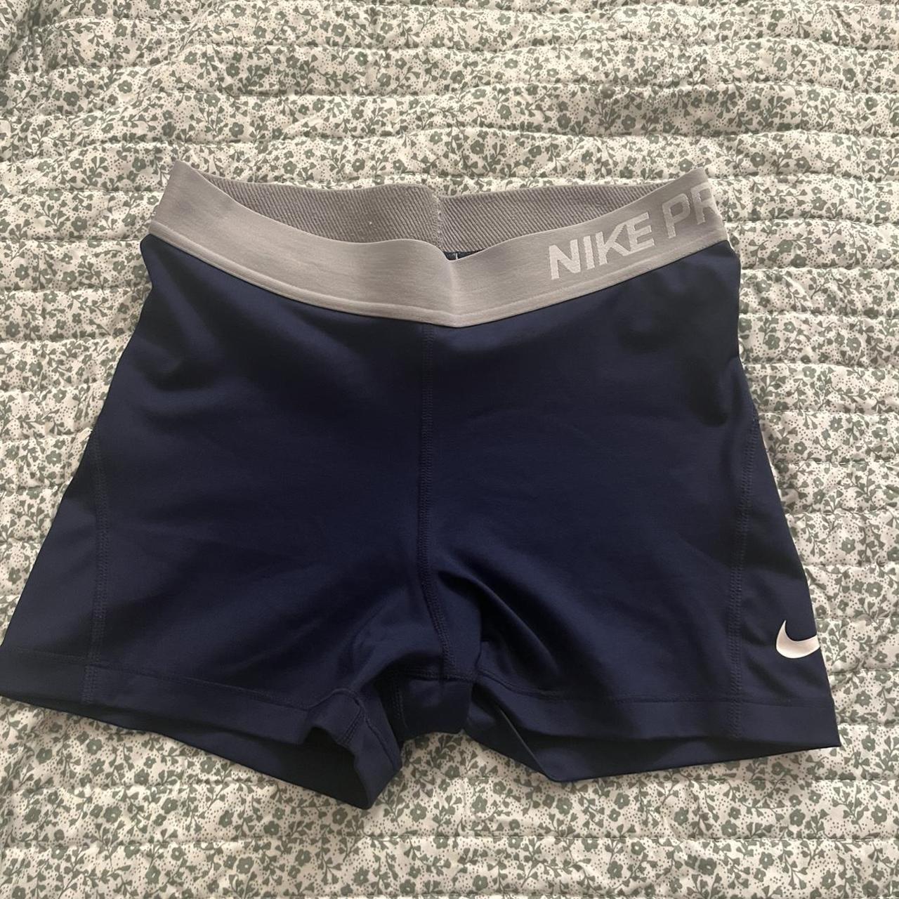 Nike Pros Navy Blue - size small - worn twice!... - Depop