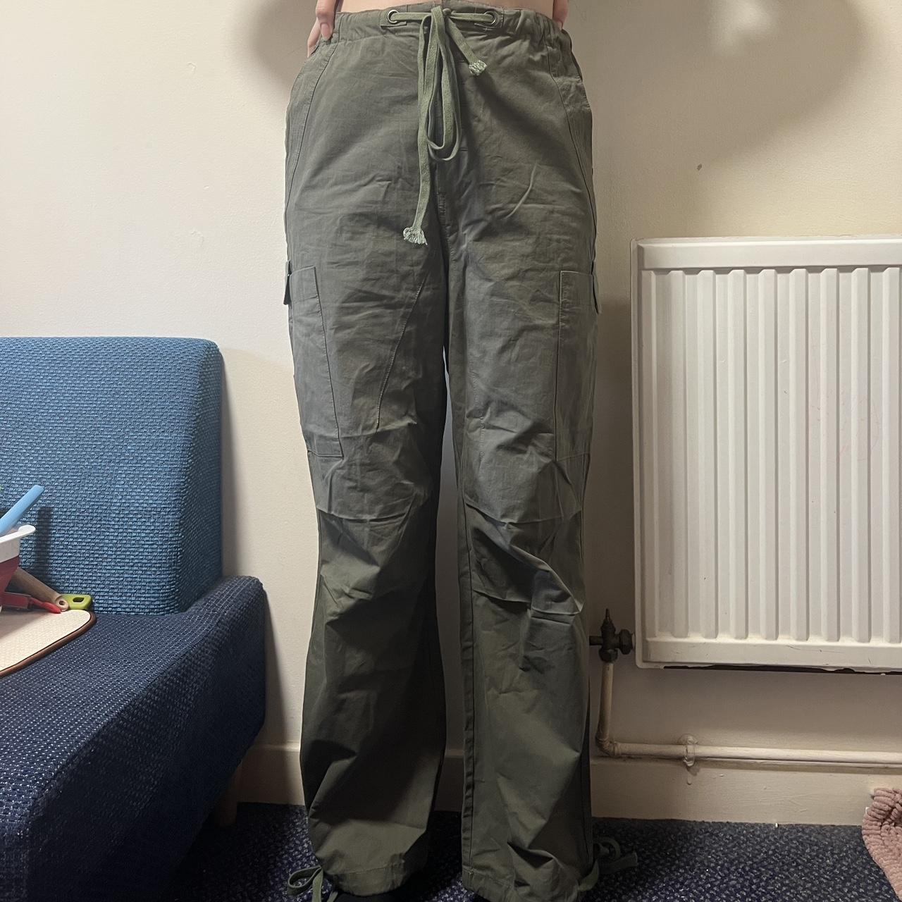 Mastermind Men's Green and Khaki Trousers | Depop