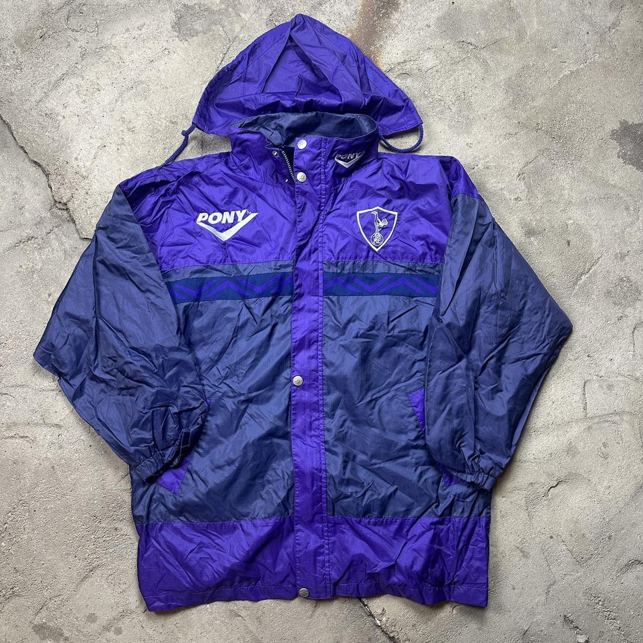Vintage 90s Tottenham London Spurs Pony Jacket... - Depop