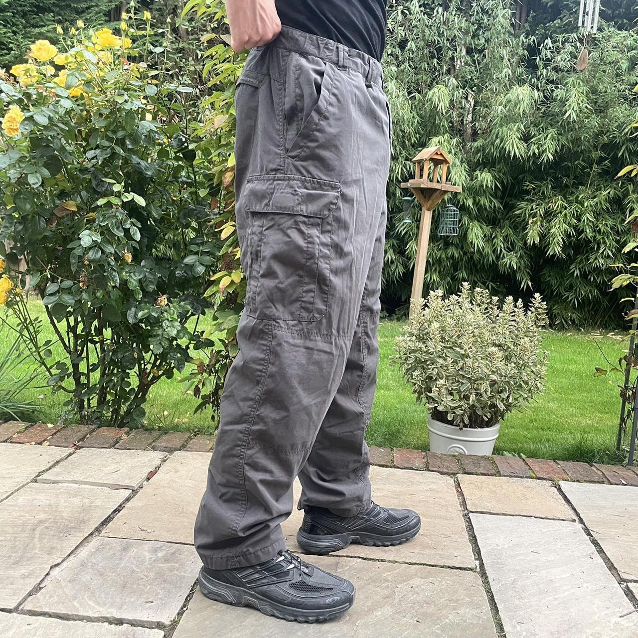 slate grey craghopper cargo trousers grey cargo... - Depop