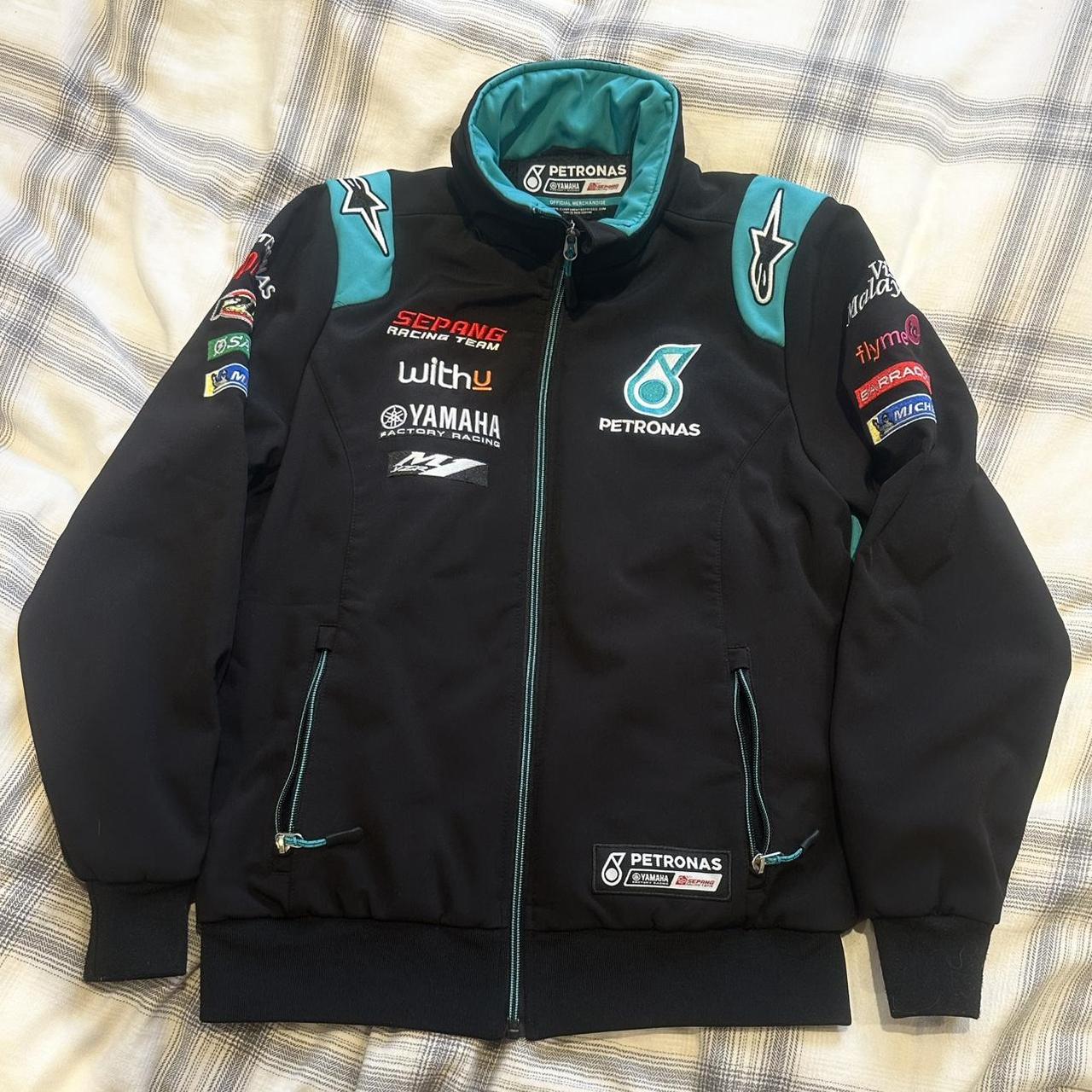 00s Alpinestars Black Petronas Racing Jacket Yamaha... | Depop