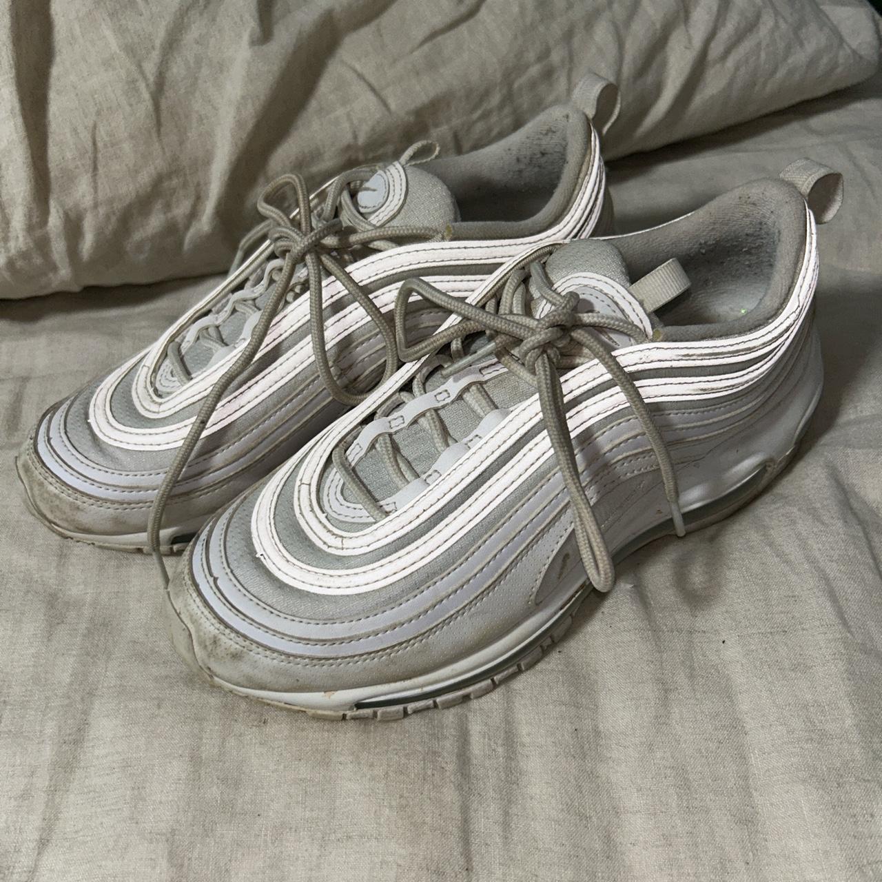 All white Nike 97s (too small worn a hand full of... - Depop