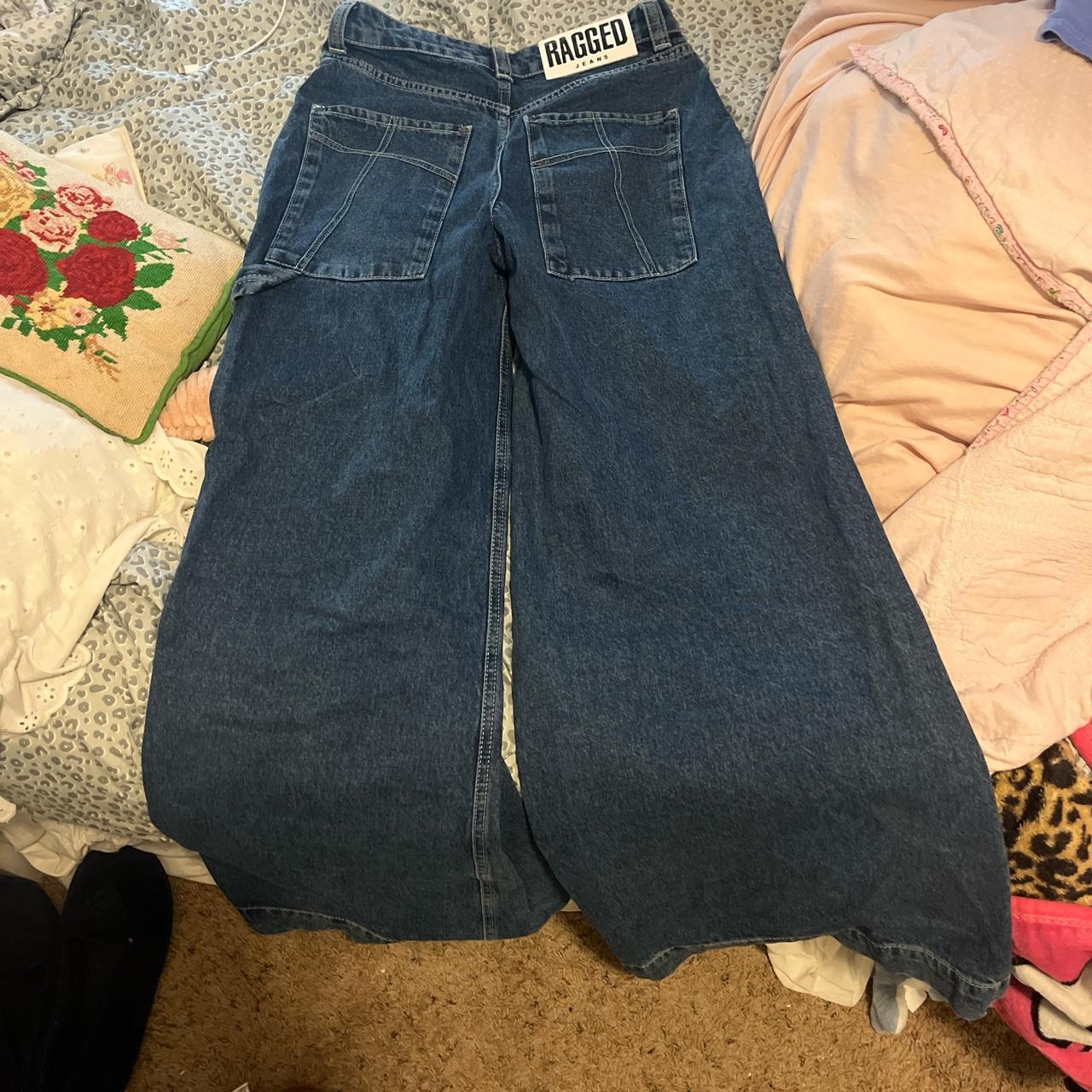 Ragged denim women’s baggy skater jeans, I’m 5’8 and... - Depop