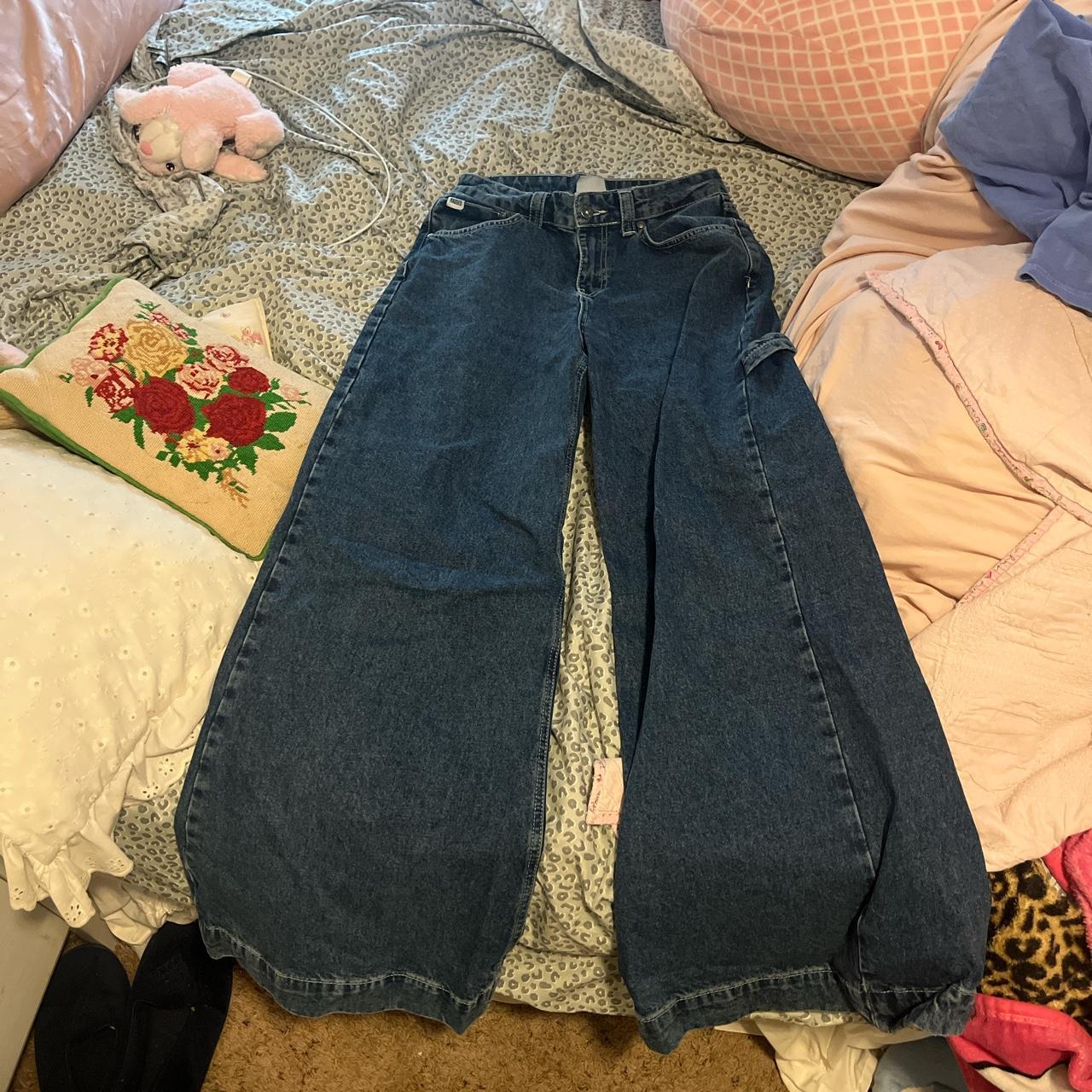 Ragged denim women’s baggy skater jeans, I’m 5’8 and... - Depop