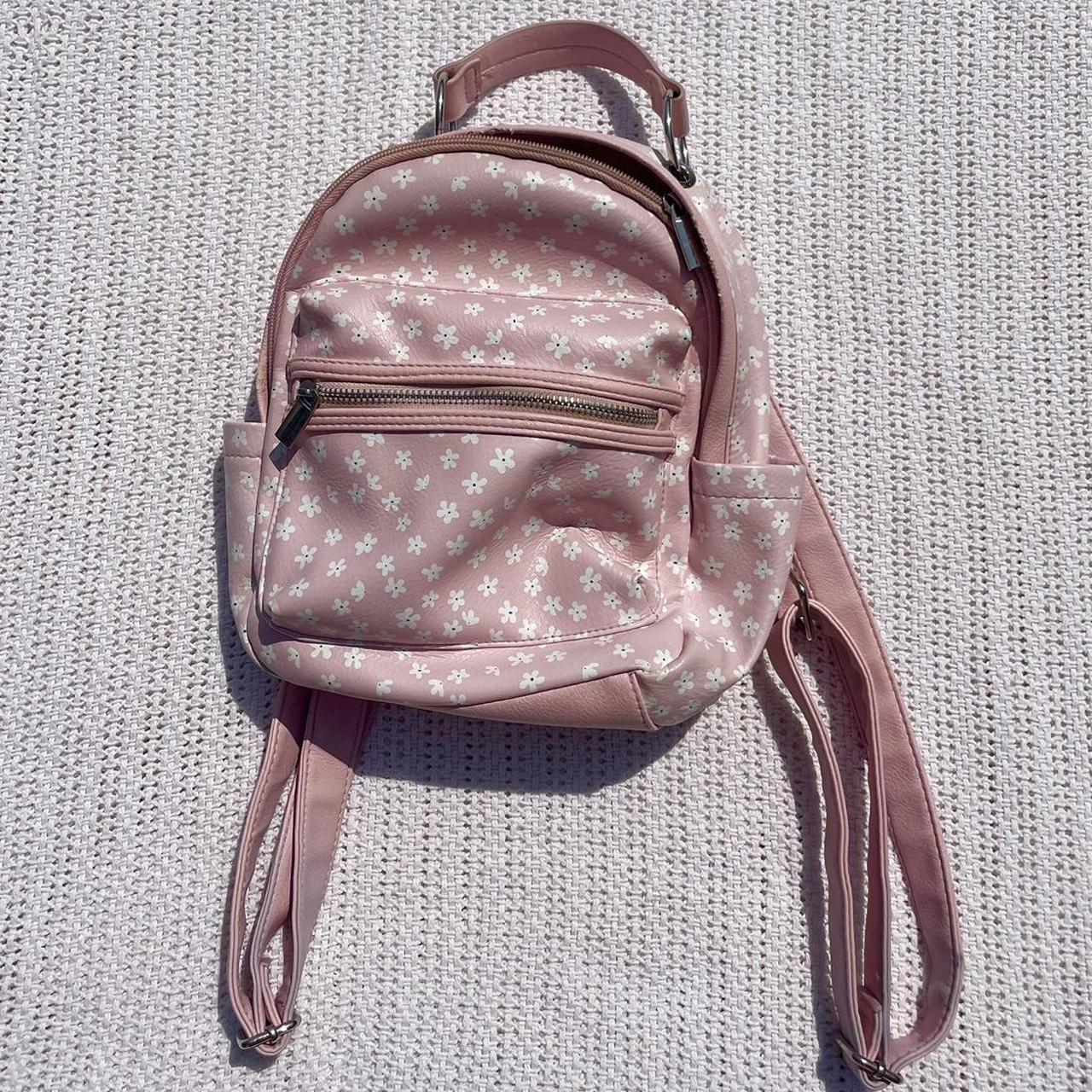 wild fable mini pink and white floral backpack ... - Depop