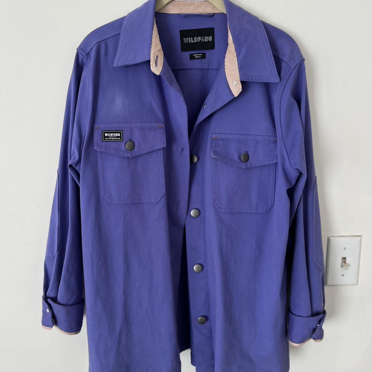 like new wildfang workwear purple chore coat.... - Depop