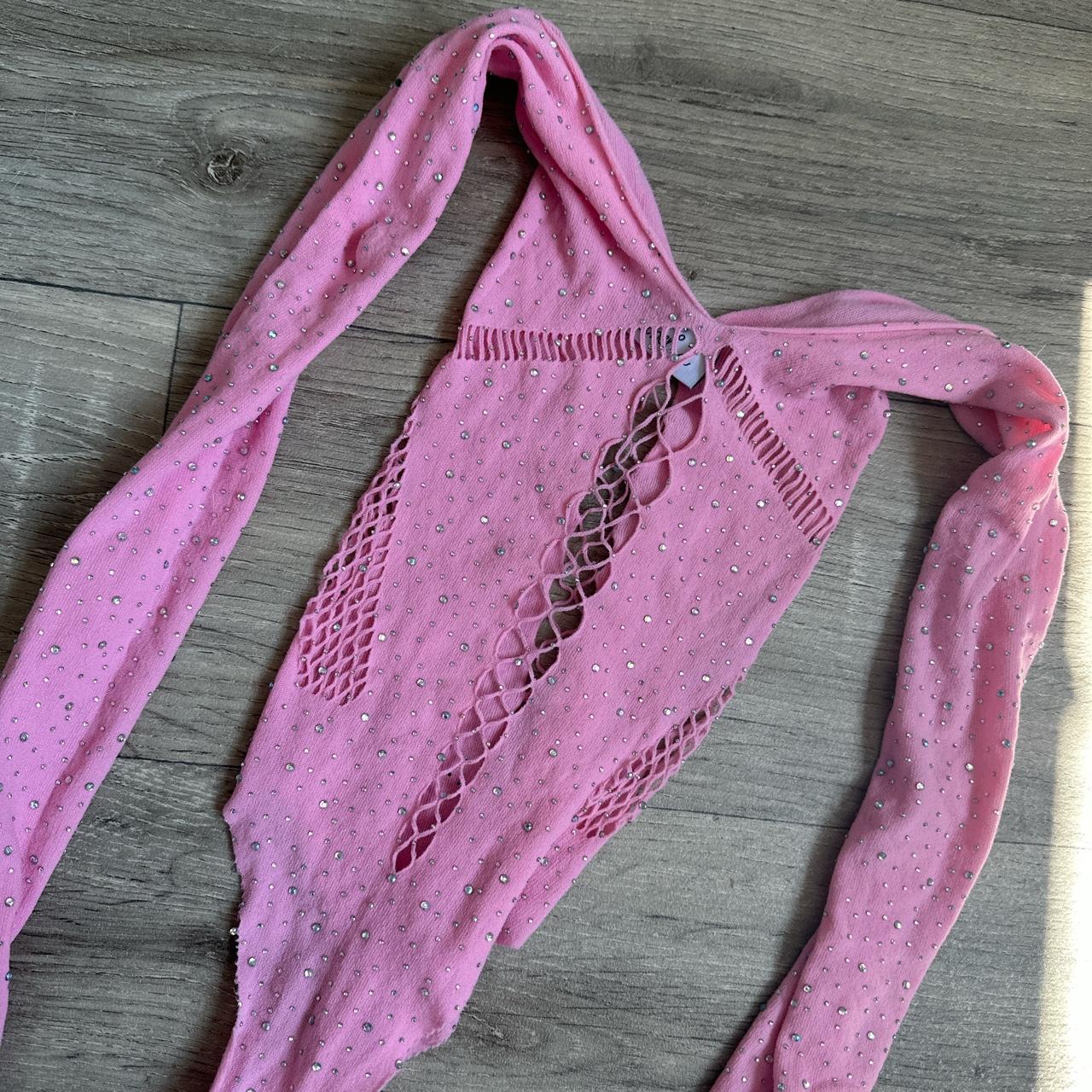 Women's Pink Bodysuit | Depop