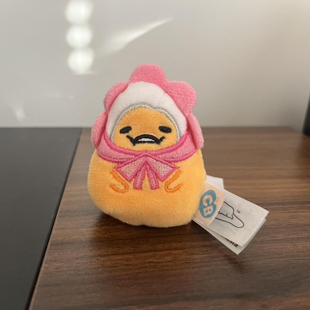 Baby gudetama plush with pellet bottom! 3 inches... - Depop