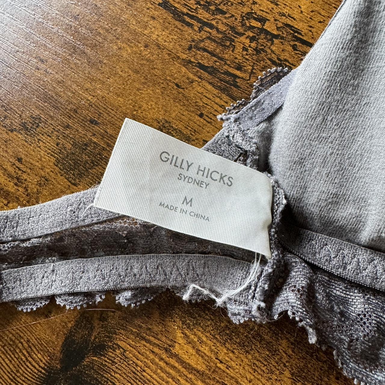 Gilly Hicks/Hollister dark grey haltered bralette... - Depop