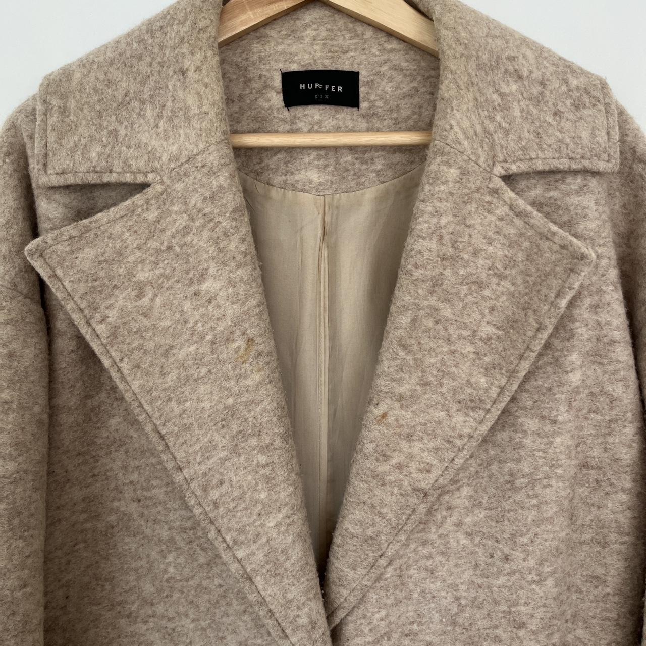 HUFFER COAT 2 small marks on collar as in... - Depop