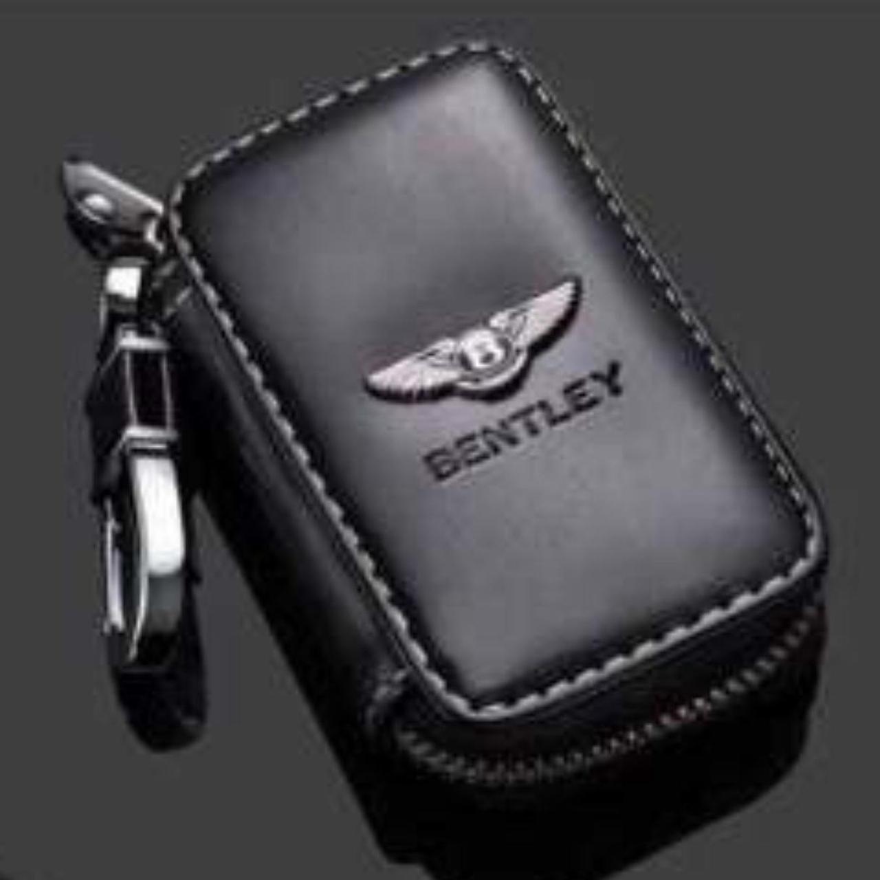 Bentley leather keychain case... - Depop