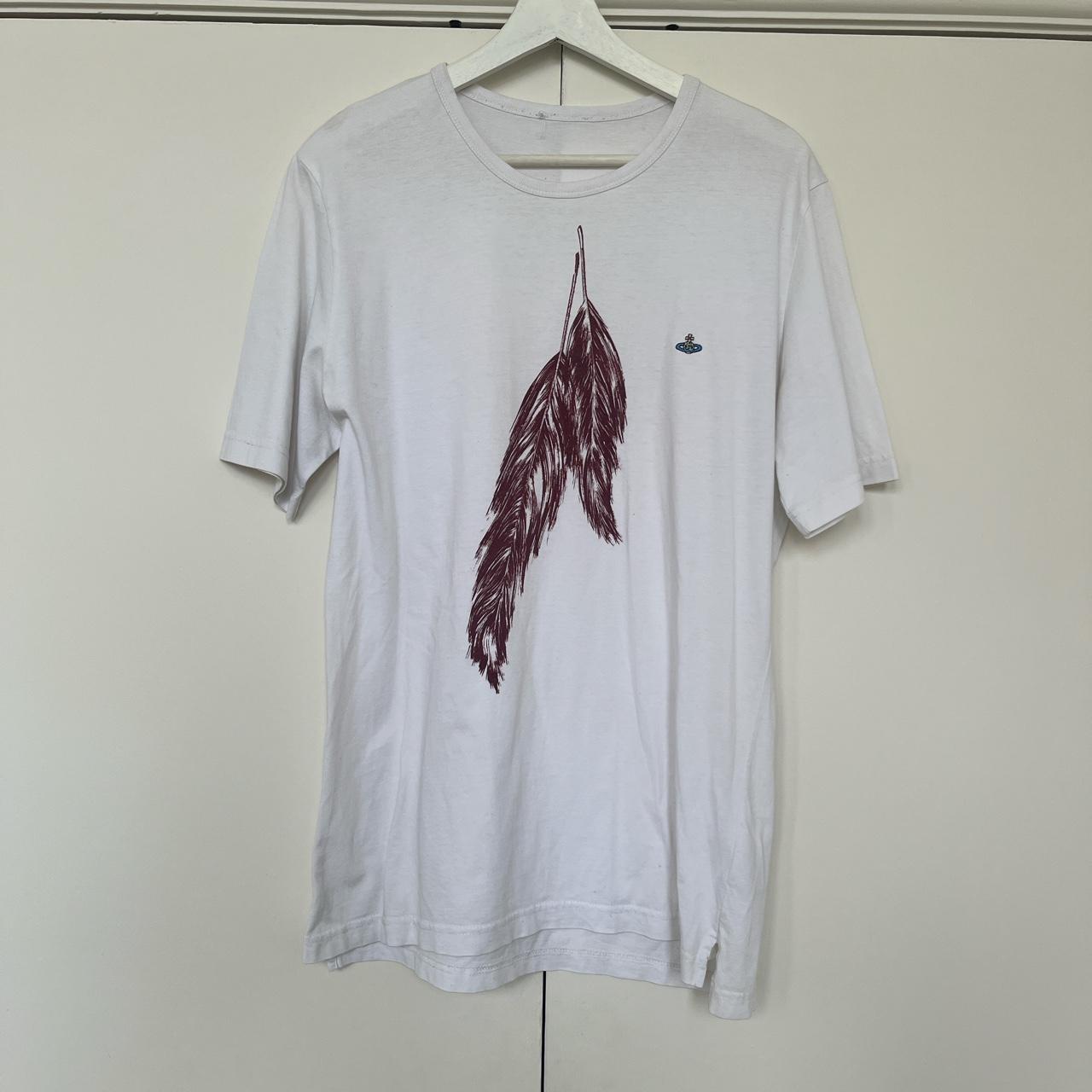 Men’s Vivienne Westwood T shirt White with Red... - Depop