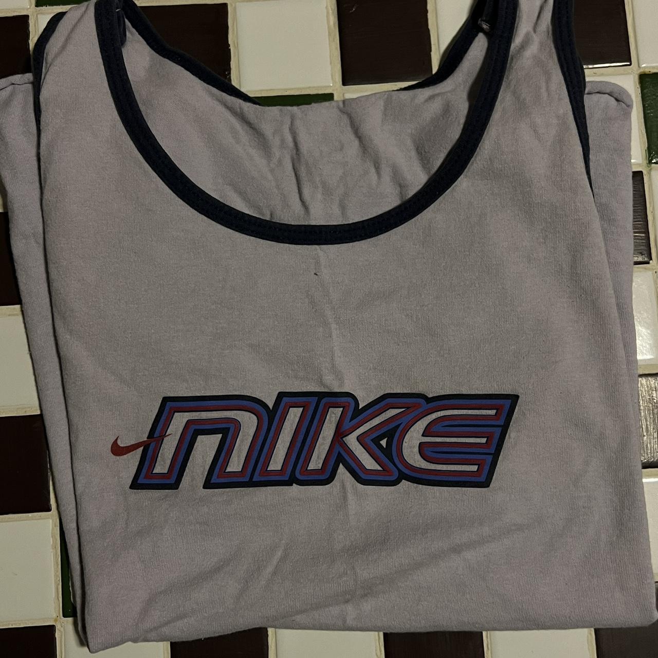 vintage nike tank top, i cut the bottom so it’s at... - Depop