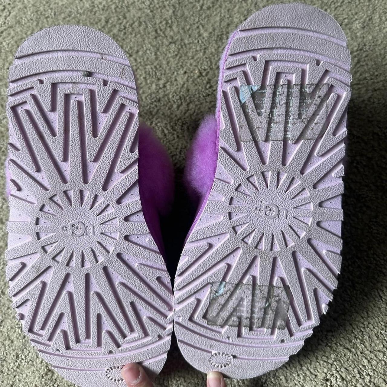 Purple Ugg Slippers worn couple times but still as new - Depop