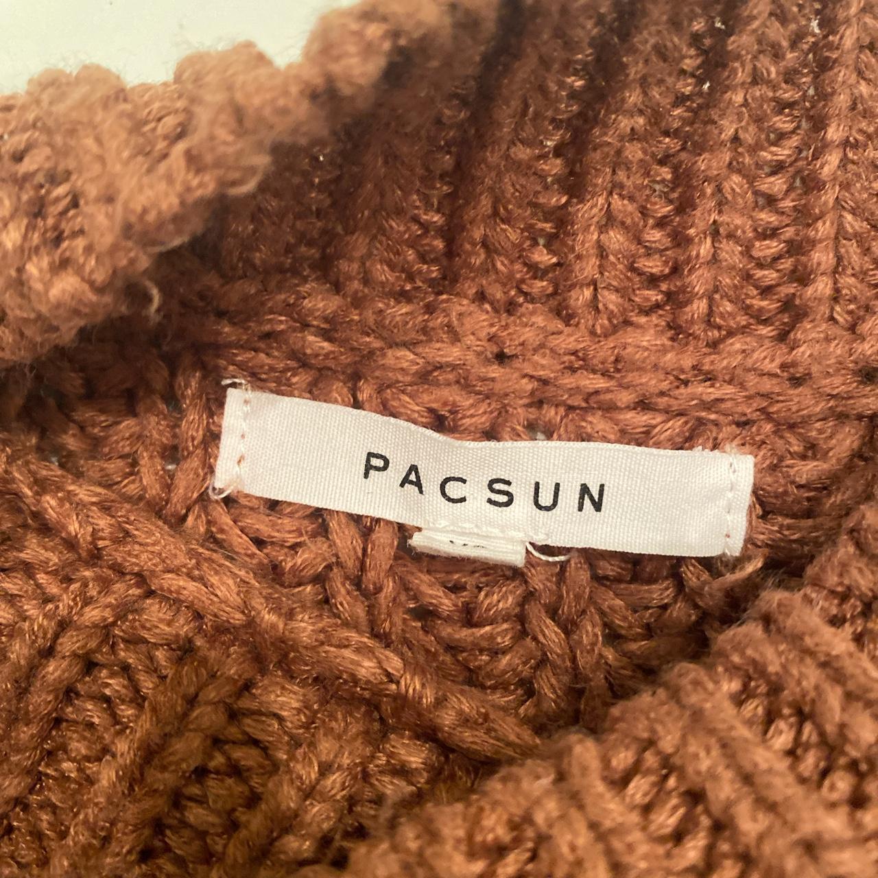 Pacsun brown cropped sweater Very lightly worn - Depop