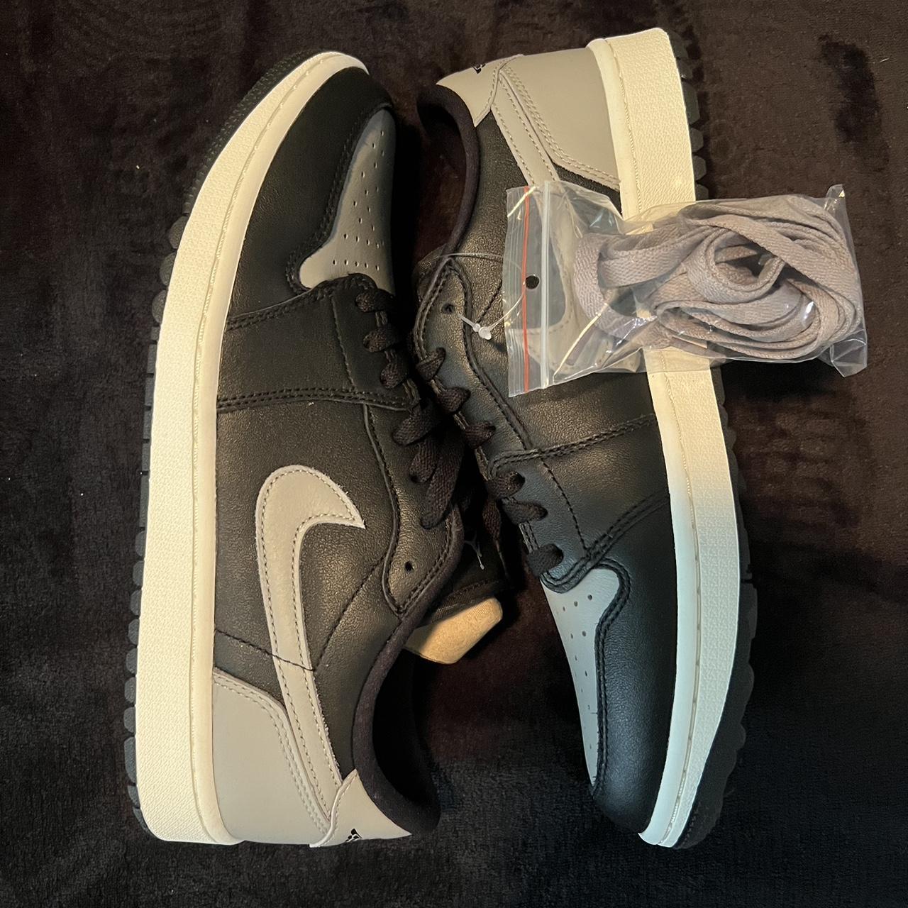 Air Jordan 1 Low G // Black/Medium Grey-Sail //... - Depop
